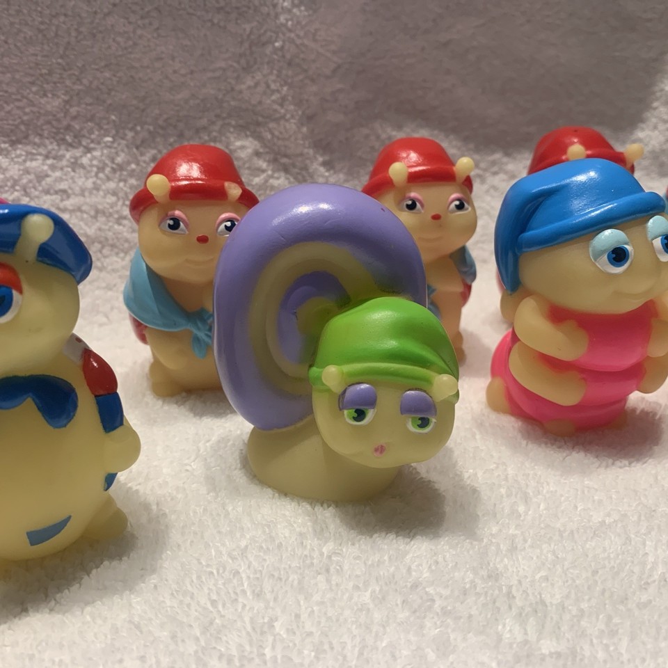 11 Vintage Playskool Glo Worm Friends Glow Bug Toy Lot of 11 Finger ...
