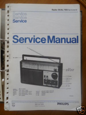 Manuale Di Servizio Philips 90 AL 780 RADIO, ORIGINALE | eBay