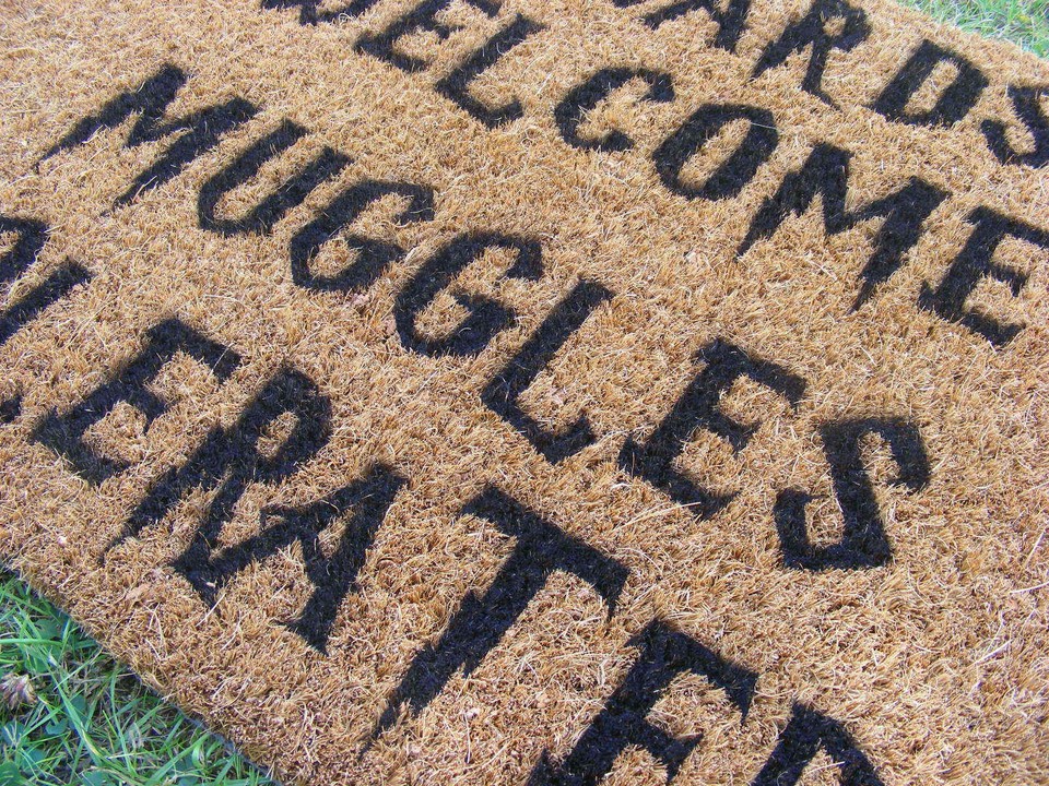 HARRY POTTER INSPIRED WIZARDS WELCOME COIR DOOR MAT HOUSE WARM GIFT ...