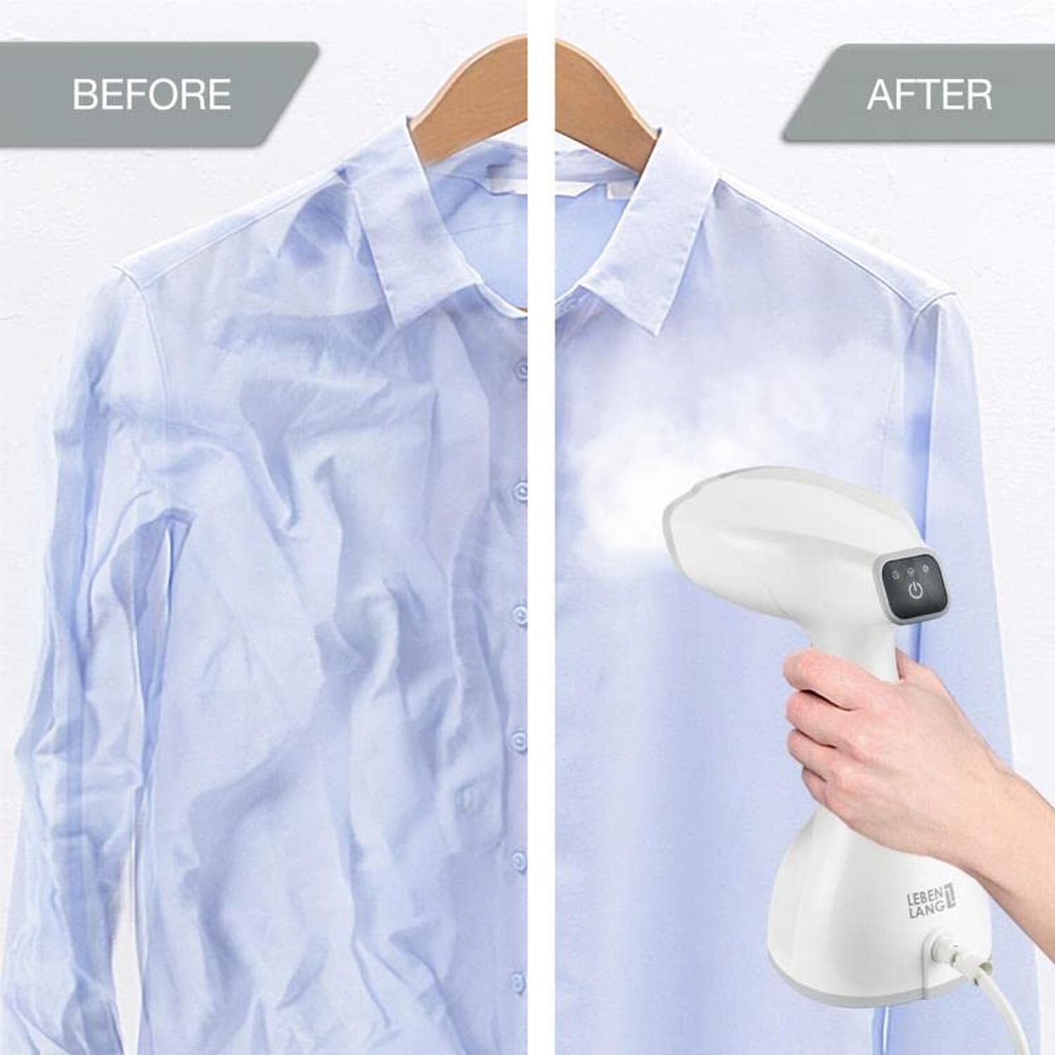 Clothes Steamer handheld white| 1500W quick hand steamer for clothes ...