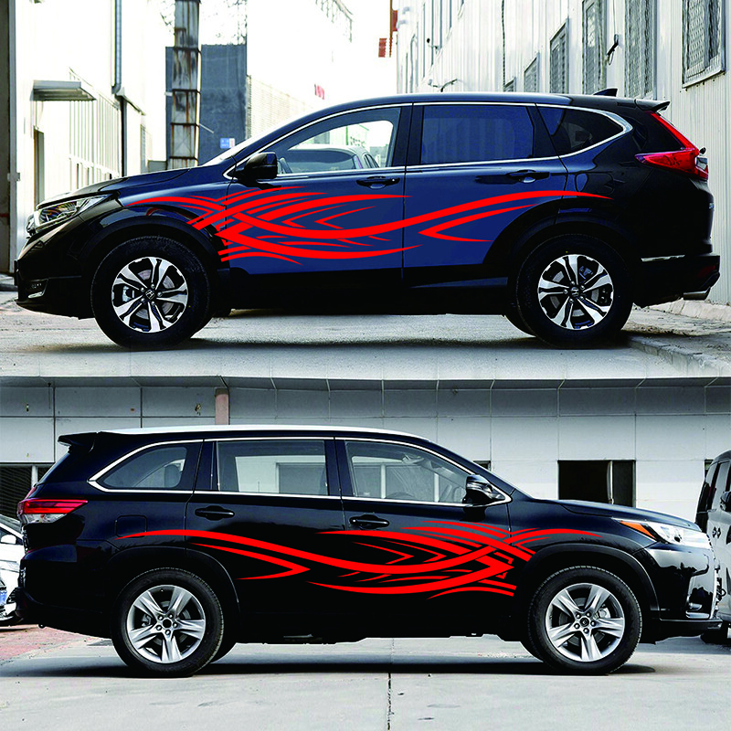 Car Stickers Design For Red Car