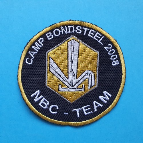 U.S. American CAMP BONDSTEEL 2008 NBC-TEAM KFOR Military Army Sewing ...