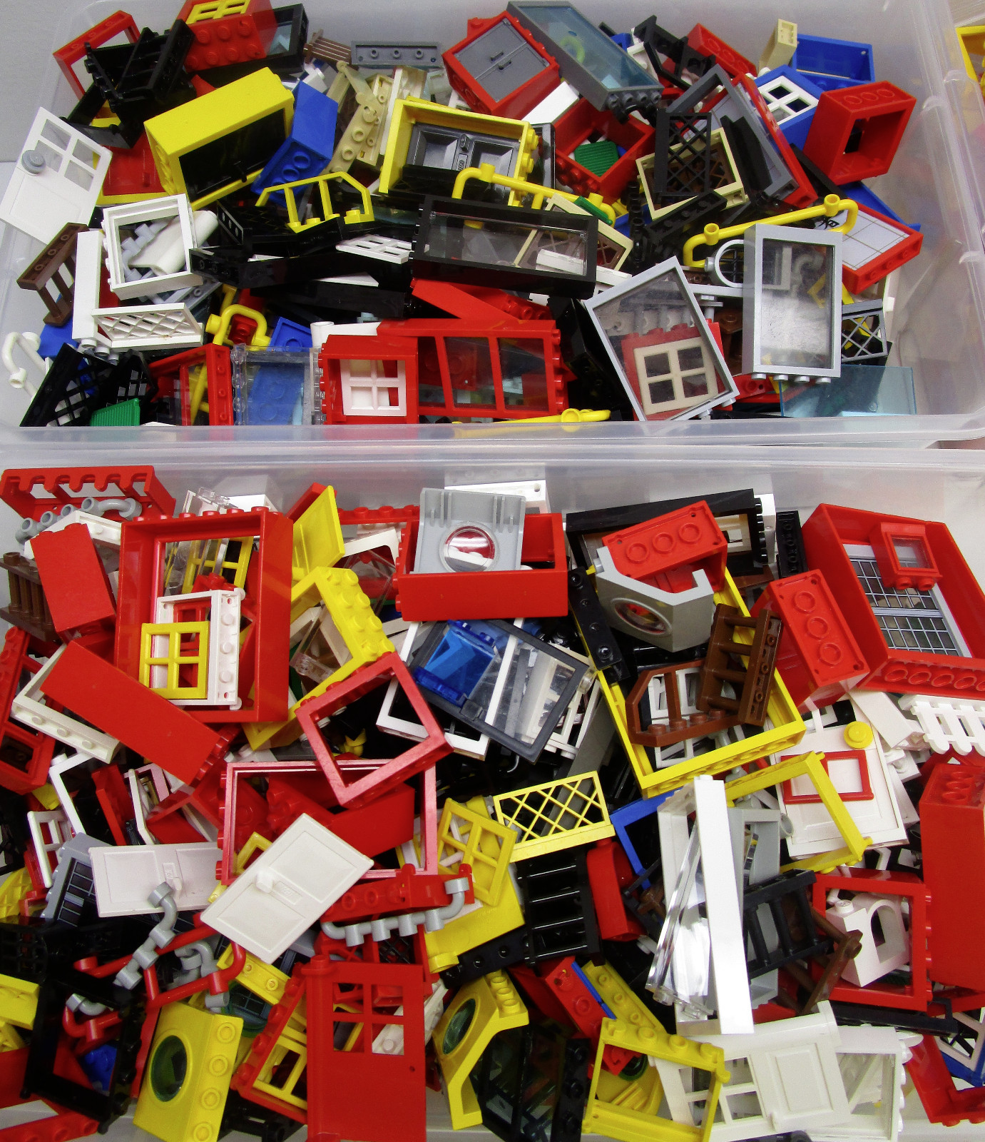 50 LEGO DOORS WINDOWS FENCES PIECES LOT house town city | eBay
