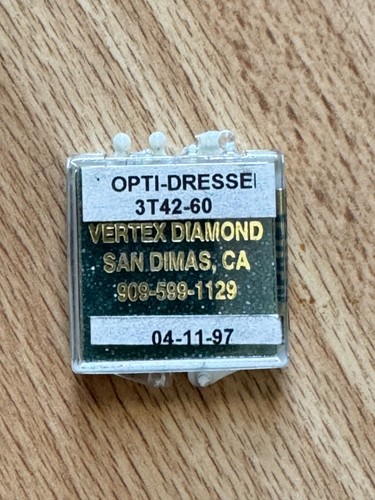 Unused Vertex Diamond Opti-Dresser 3T42-60 Insert | eBay