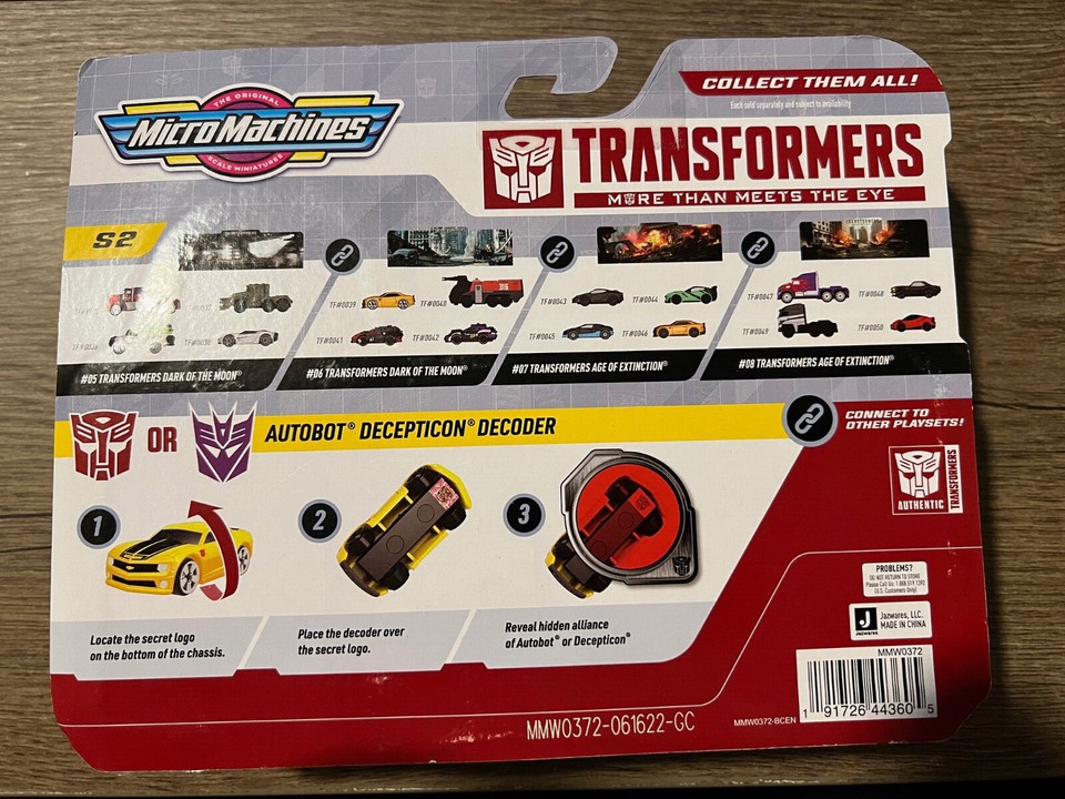 Micro Machines Transformers Age of Extinction S2 Set 7 Bumblebee Mini ...