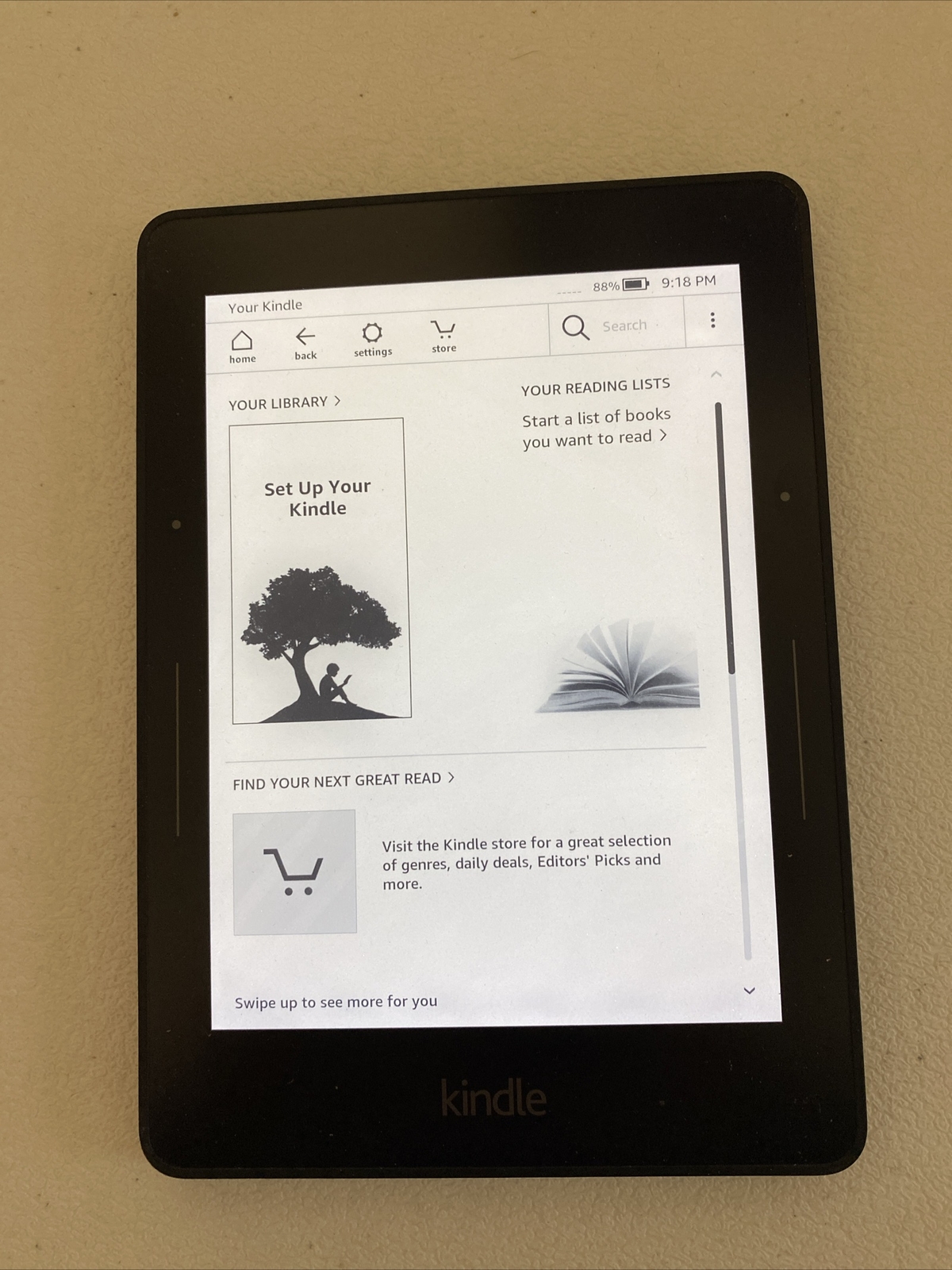 Amazon Kindle Voyage E-reader 6” 300 ppi 4GB Daylight Readable w Case ...