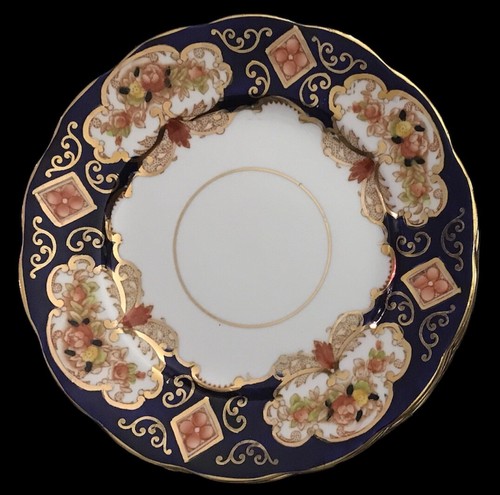 Royal Albert Derby~Side / Bread Plate(s) 6 3/8”~Heirloom~Cobalt Blue ...