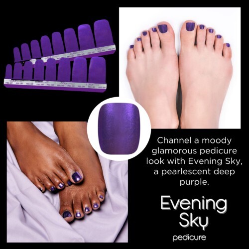 Color Street Pedicure Evening Sky Nail Polish Strips | eBay