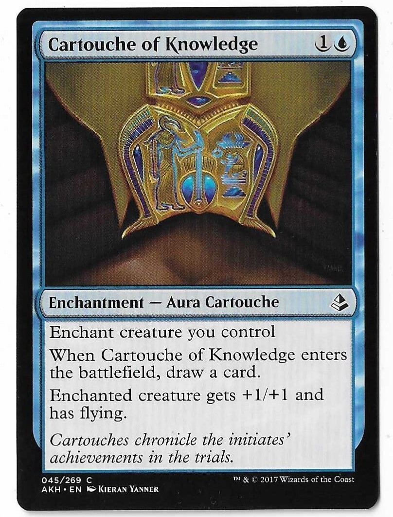 MTG Cartouche of Knowledge Amonkhet (AKH) Common Magic Card #045/269 ...