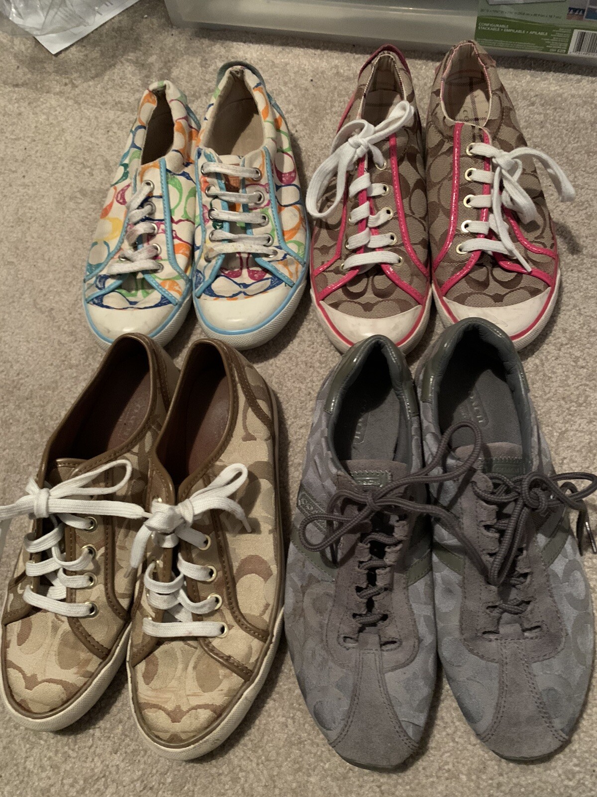 COACH luxury Brand Women’s Shoe Bundle, Size 7.5 - Gem