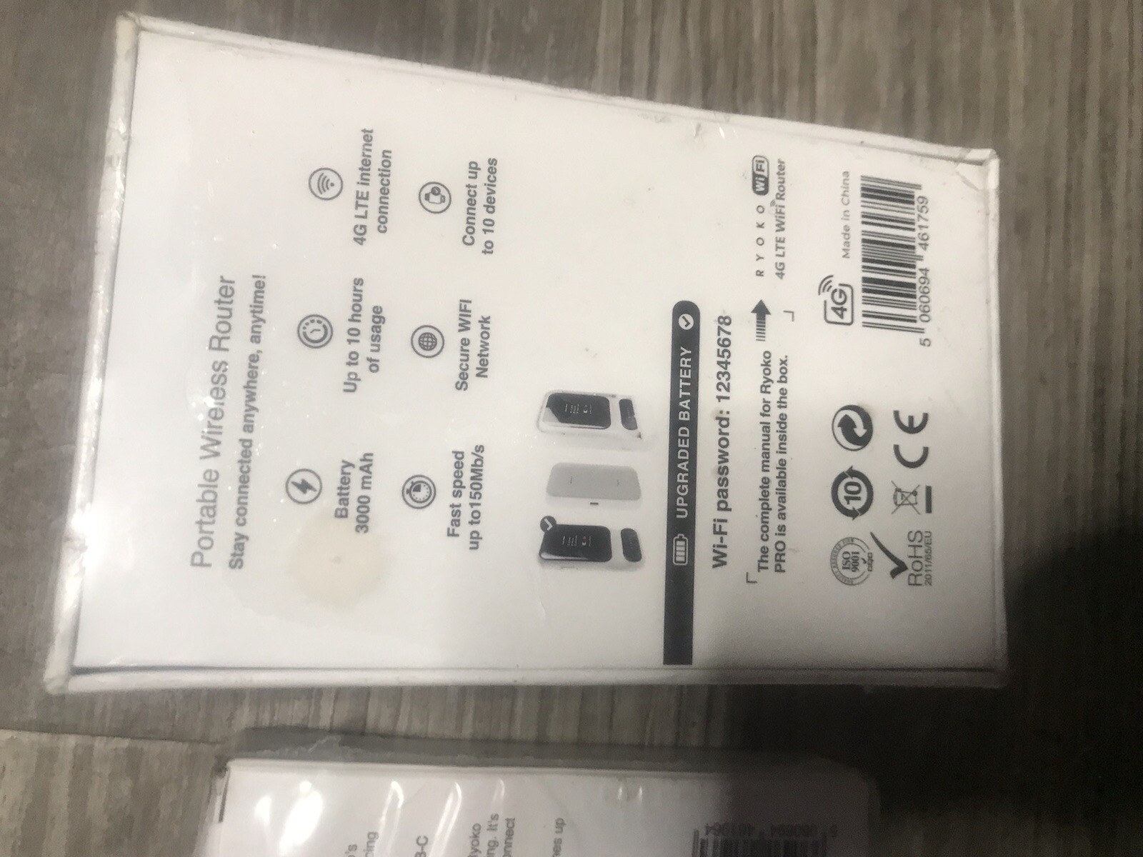 RYOKO PRO High-Speed Portable 4G LTE Wi-Fi Router and Docking Station ...