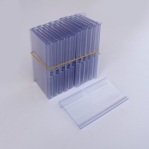 10 Pcs Price Tag Plastic Tags Shelf Label Holders Transparent Pvc | eBay