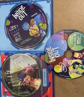 Inside Out Disney Pixar Blu-ray + DVD 2 Disc Set | eBay UK
