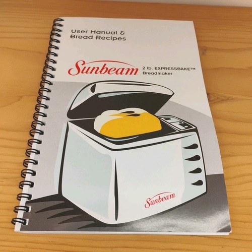 Sunbeam Bread Machine Maker Manual 4810 5820 5825 5833 5837 5841 5842 5847 5890 | eBay
