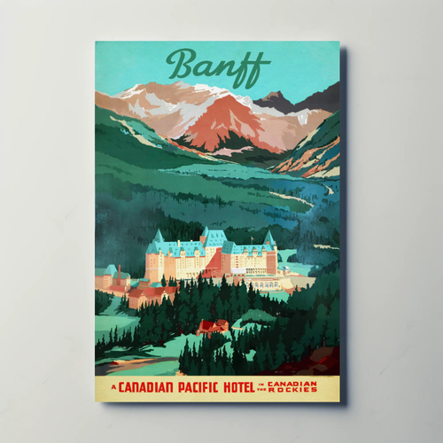 Banff - Canadian Pacific Hotel Poster | eBay