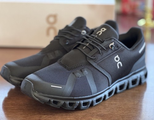 On Cloud 6 Men’s Running Shoes All Black | Multiple Sizes | NIB ...