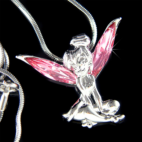 Pink Tinkerbell made with Swarovski Crystal Tinker Bell ANGEL Fairy ...