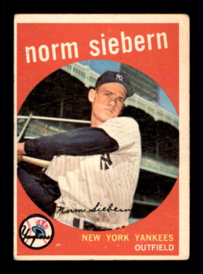 1959 Topps #308 Norm Siebern | eBay