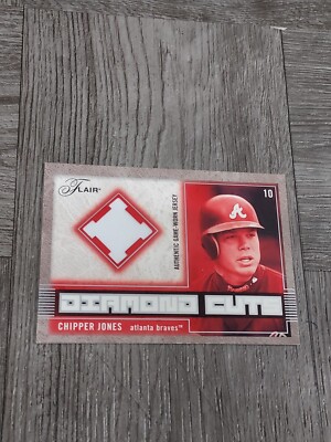 CHIPPER JONES 2003 FLAIR DIAMOND CUTS JERSEY CARD. BRAVES. | eBay