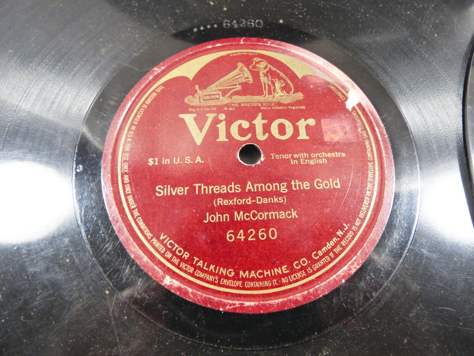 VTG Victor red label 64260 64644 lot of 4 one side RCA black label ...