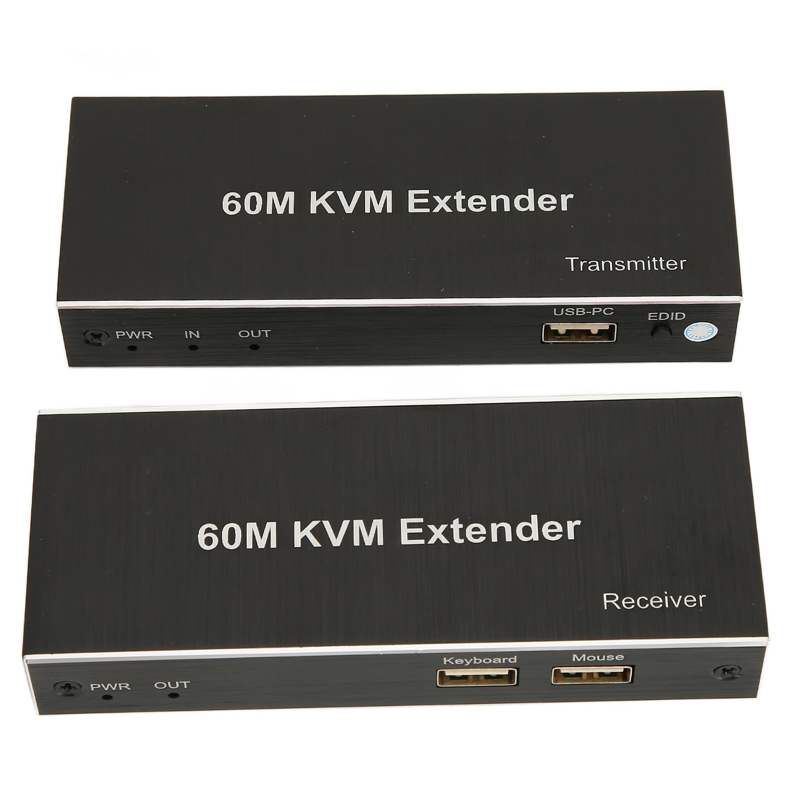 60m KVM Extender 4K 60Hz HD Multimedia Interface KVM USB Extender For ...