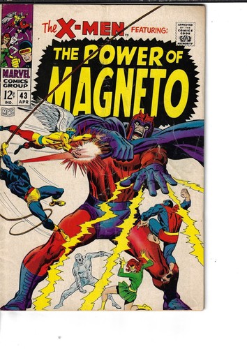 Uncanny X-Men 43 Quicksilver Magneto VG+ 1968 Glossy | eBay