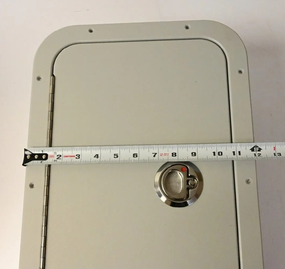 Marine Boat Gunwale/Gunnel Gray Storage Deck Box 18" x 12" Built In ...