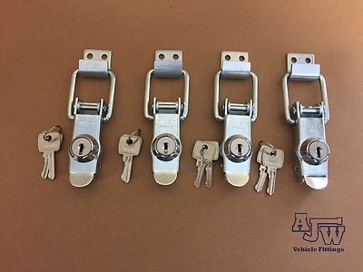 4 Locking Over Centre Lock Catches Trailer Motorhome Horsebox Camper ...