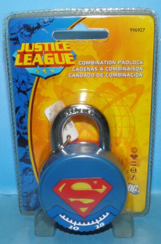 Vintage DC COMICS Justice League Superman Locker Combination PadLock | eBay