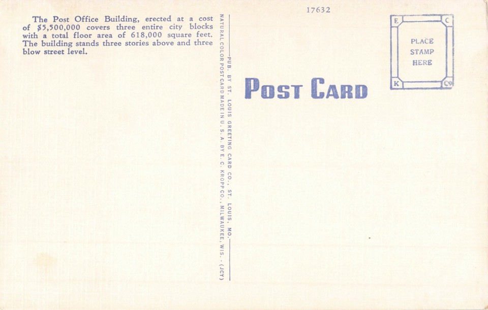 Postcard US Post Office St Louis Missouri | eBay