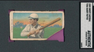 1909-11 T206 HARRY PATTEE Brooklyn 150 Sweet Caporal SGC (RC) | eBay