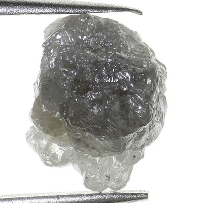 6.52x5.65x4.14 MM With 0.86 Ct Loose Rough Natural Shape Grey Color ...