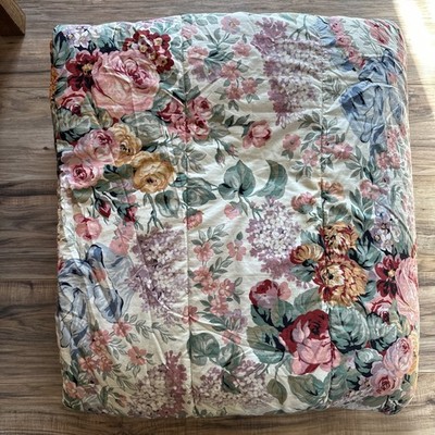 Vintage Ralph Lauren Allison Print Comforter Full/Queen Floral Bedding ...