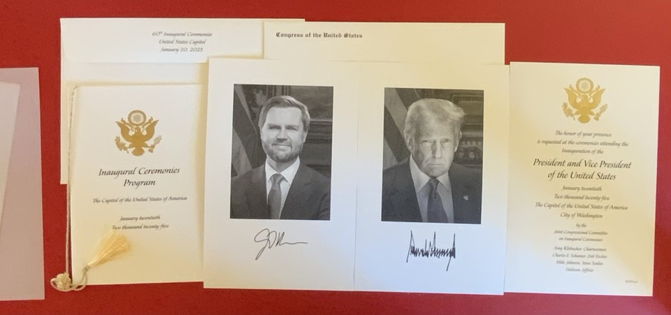2025 60th Trump Inaugural Ceremonies Congressional Invitation Set MINT ...