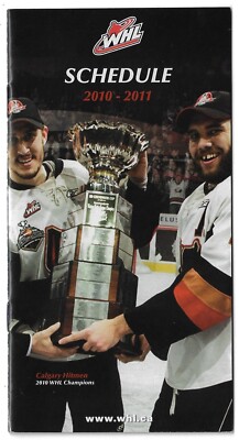 2010-11 WHL League Hockey Schedule !!! Husky & Mohawk | eBay