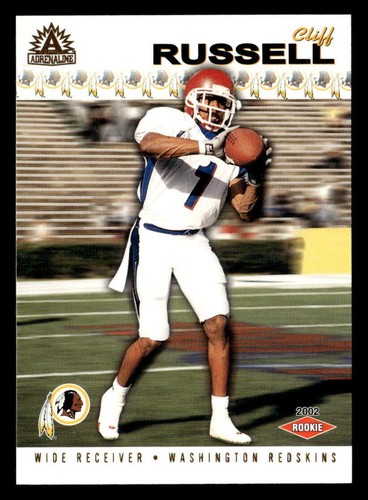 Cliff Russell 2002 Pacific Adrenaline Rookie Card #287 Washington ...