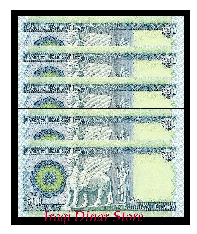 500 Iraqi Dinar (1 X 500)** 1 Free With Every 5 Purchased! ** Limit 5 ...