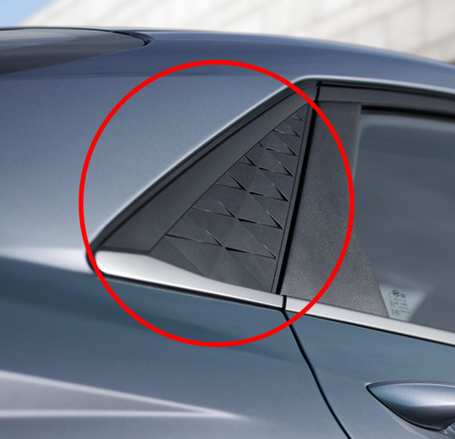 OEM 87850-AAAA0 GARNISH ASSY-C.PILLAR LH Black for Hyundai Elantra CN7 ...