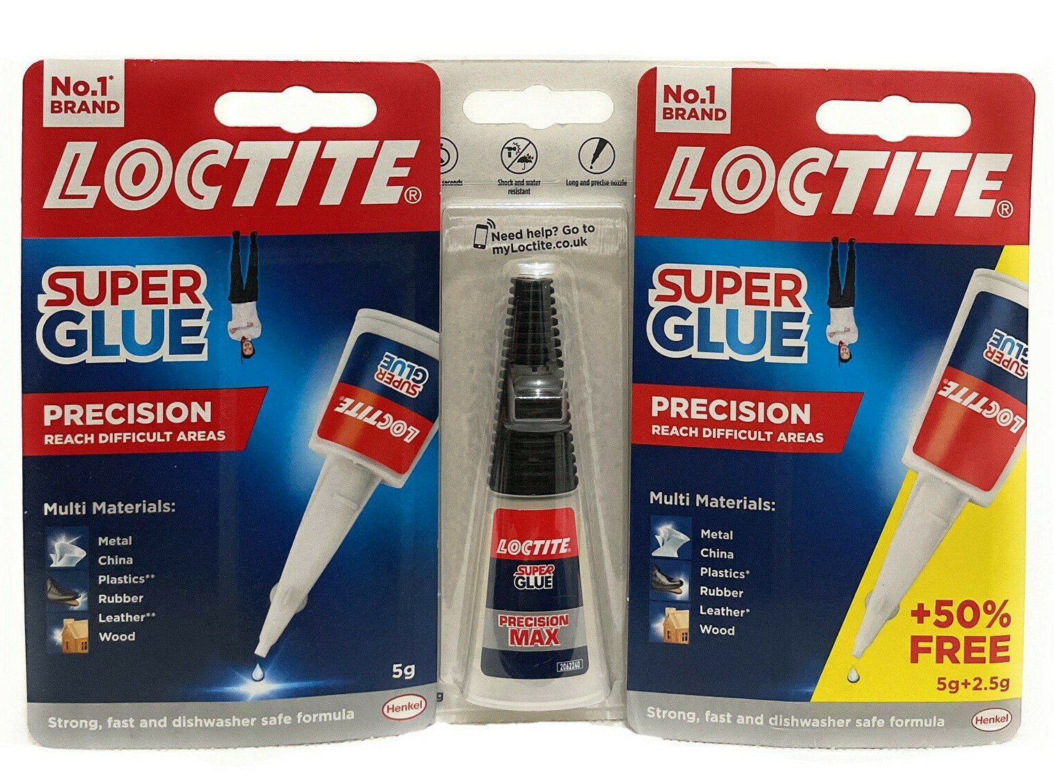 LOCTITE Super Glue Instant Precision Max Extra Long Nozzle Universal ...