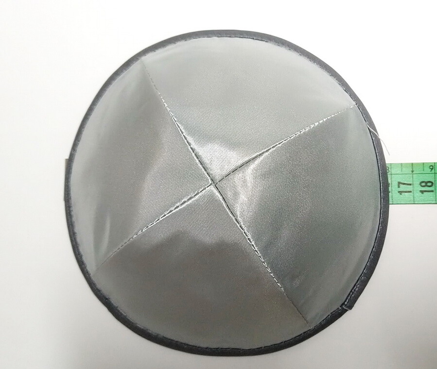 Gray Kippah Satin Kipah Jewish Hat Stylish Modern Yarmulke Orthodox ...