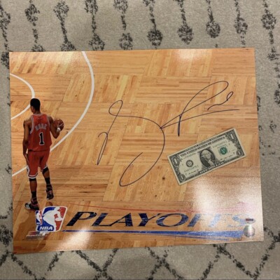 Derrick Rose signed autographed 16x20 photo Drose PSA (money for scale ...