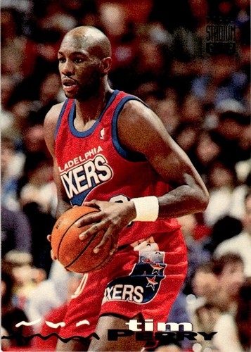 1993-94 Stadium Club Basketball Card Tim Perry Philadelphia 76ers #228 ...