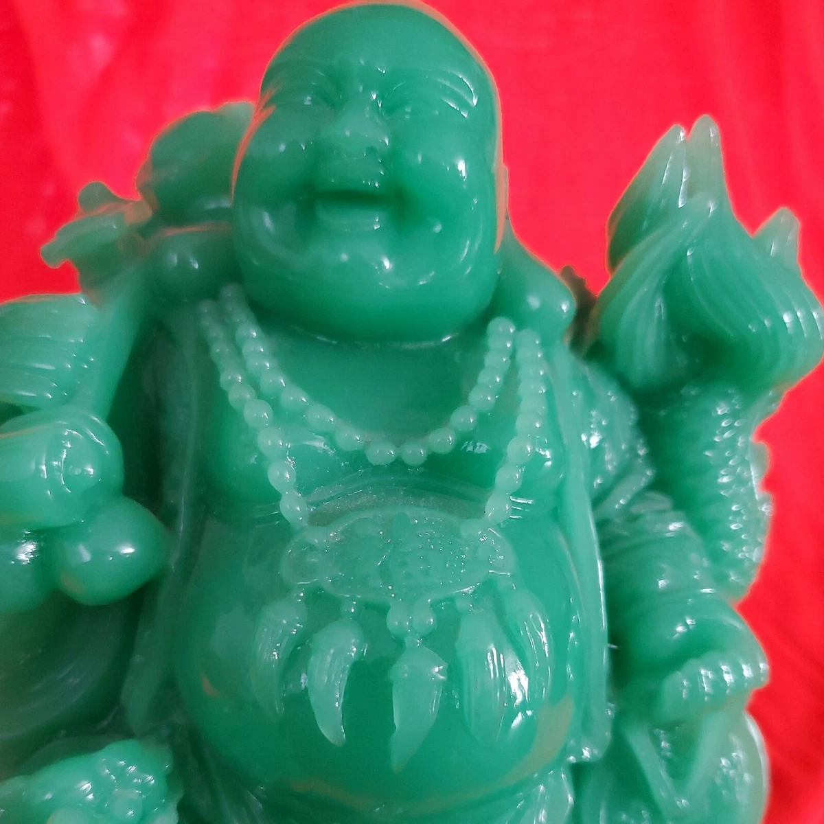 Jade Laughing Buddha Statue