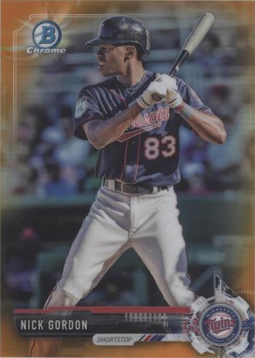 2017 Bowman Draft - Chrome Nick Gordon #BDC-191 Orange Refractor /25 ...