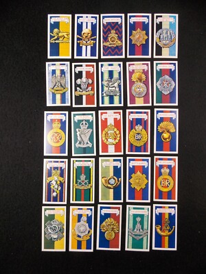 Phillips Tea Cards Army Badges Past & Present 1964 Complete Set 25 | eBay
