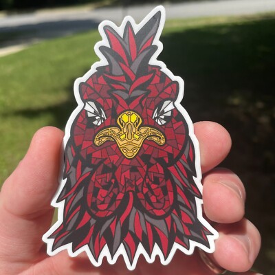 Mosaic Rooster Decal Sticker | South Carolina Garnet and Black | eBay