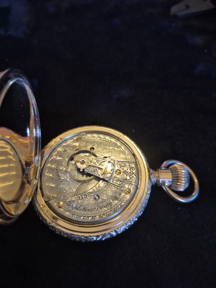 Waltham, 14k SOLID GOLD. HEAVY, LARGE Pocketwatch. 18s, 17j, 1893 JUST ...