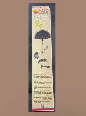 MOJO Tail Fan Attack Stake and Frame Tom Turkey Decoy 100' Control ...