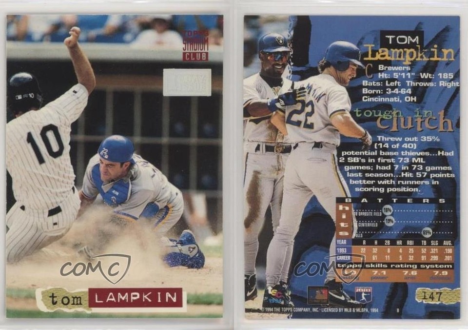 1994 Topps Stadium Club 1st Day Issue /2000 Tom Lampkin #147 fm0 | eBay