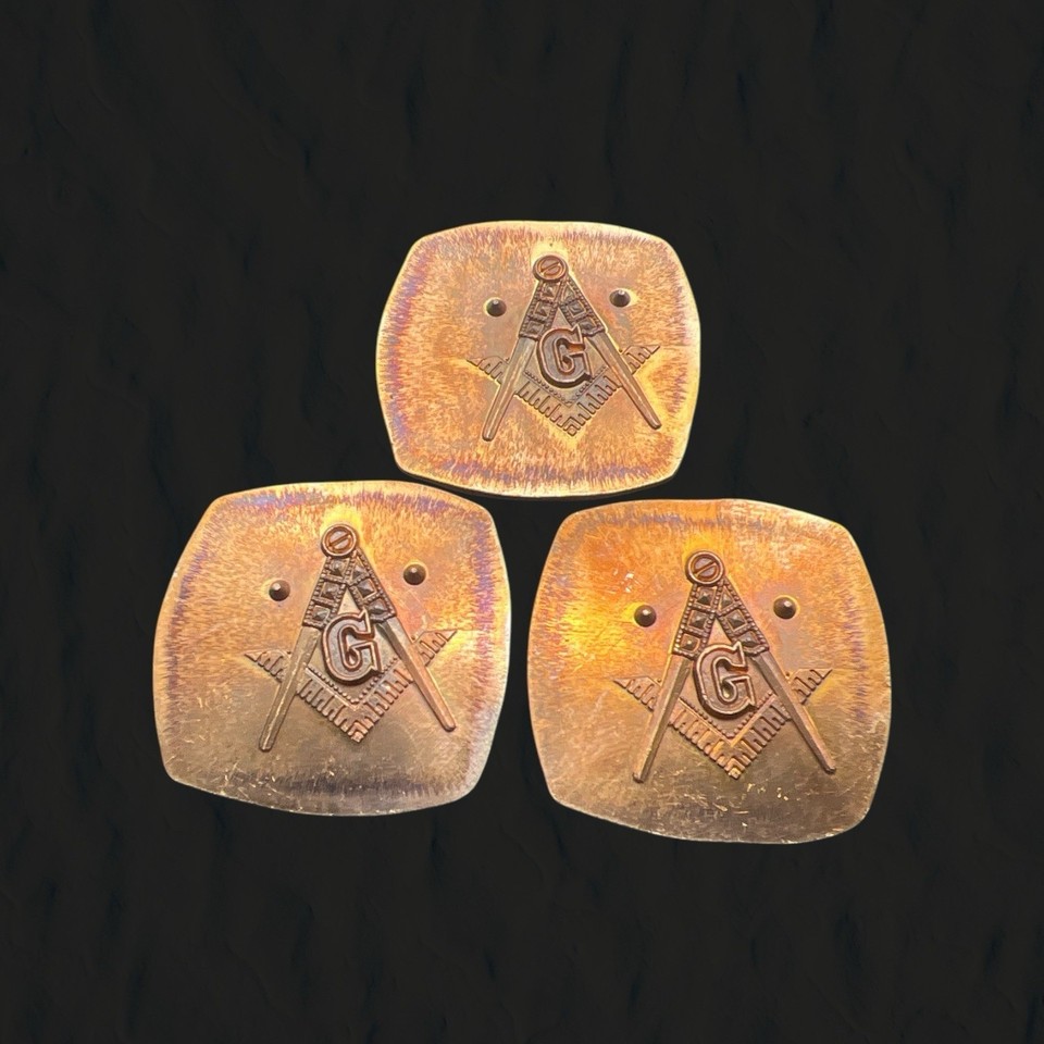 Vintage Masonic Coin Token Made Lot Of 3 Free Mason Copper (A1) | eBay